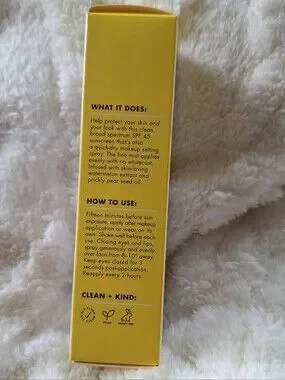 ELF | Skincare | Elf Skin Suntouchable Sun Spf 45 Setting Spray 2 Fl Oz ...
